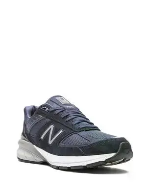 NEW BALANCE New Balance M990 Navy Suede And Mesh Sneakers Blue
