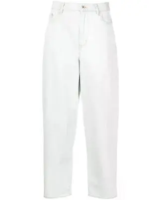 Kenzo Logo-embroidered Straight-leg Jeans