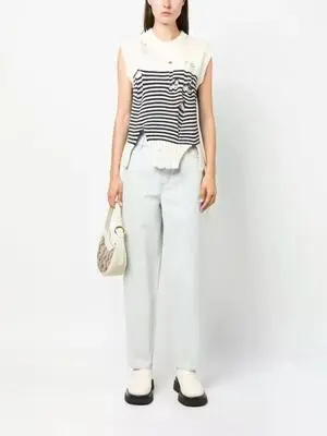 Kenzo Logo-embroidered Straight-leg Jeans