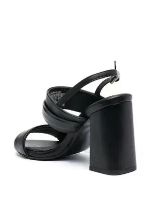 Calvin Klein 100mm Logo-plaque Leather Sandals