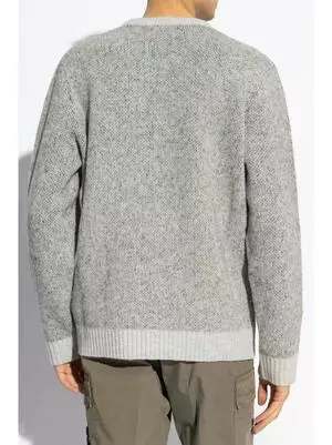 Stone Island Compass Motif Knitted Jumper