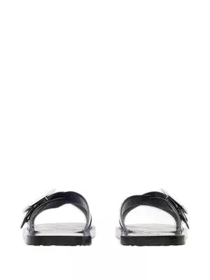 Burberry Strip Shield Leather Slides