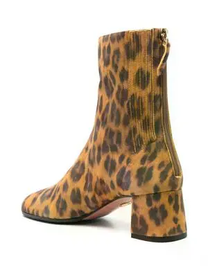 AQUAZZURA 50mm Animal-print Boots