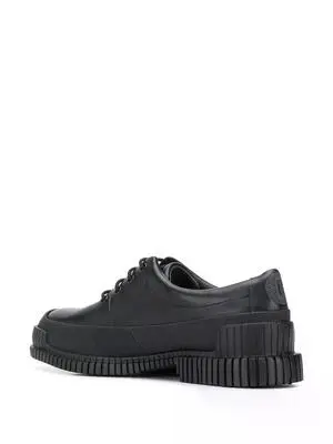 Camper Ridged Sole Lace-up Shoes - Black