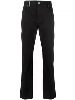 Moschino Mid-rise Straight-leg Trousers - Black
