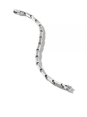 David Yurman Sterling Faceted Link Bracelet - Silver