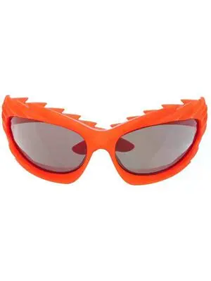 Balenciaga Oval-frame Sunglasses - Orange