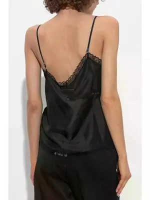 MAISON MARGIELA Silk Lace Trimmed Camisole
