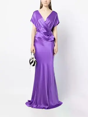 Michelle Mason Bias Maxi Skirt