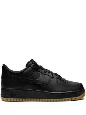 Nike Force 1 Low '07 Gum Sneakers - Black