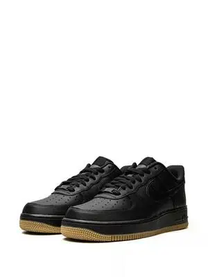 Nike Force 1 Low '07 Gum Sneakers - Black