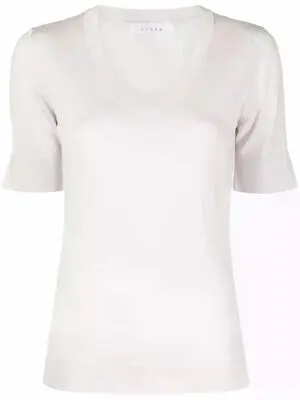 LISKA Round-neck Knitted Top