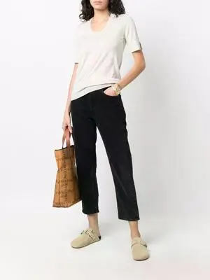 LISKA Round-neck Knitted Top