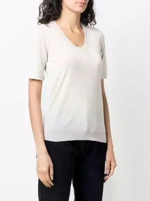 LISKA Round-neck Knitted Top