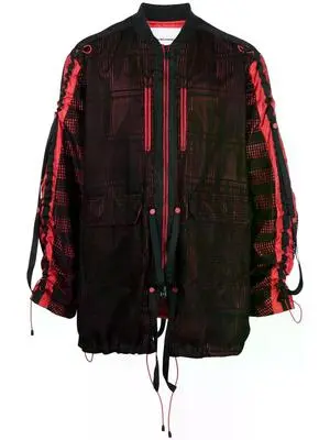 WHITE MOUNTAINEERING Panelled Zip-up Jacket - Black