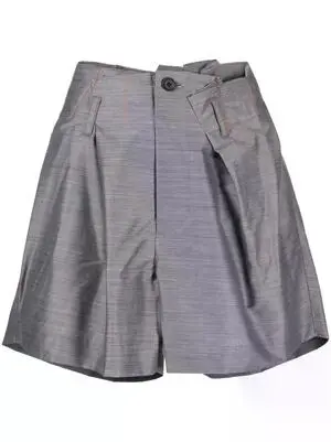 Kolor Asymmetric Design Relaxed Shorts - Grey