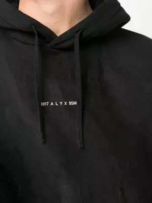 1017 Alyx 9sm Logo Print Cotton Hoodie