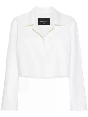 Fabiana Filippi Cropped Felted Jacket - Neutrals