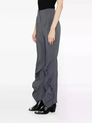 BESFXXK Draped Front Hook And Zip Fastening Trousers