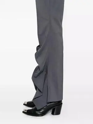 BESFXXK Draped Front Hook And Zip Fastening Trousers