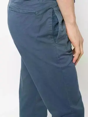 Massimo Alba Off-centre Button Chinos - Blue