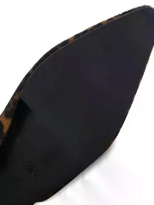 NOTABENE Gilda Leopard-print Slingback Ballerinas - Brown
