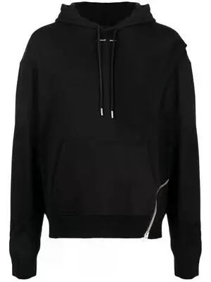 HELIOT EMIL Zipped Organic Cotton Hoodie