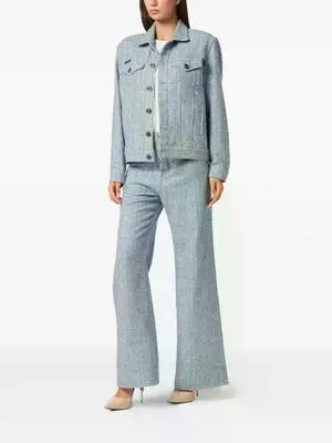 Philipp Plein Textured Cropped Jacket