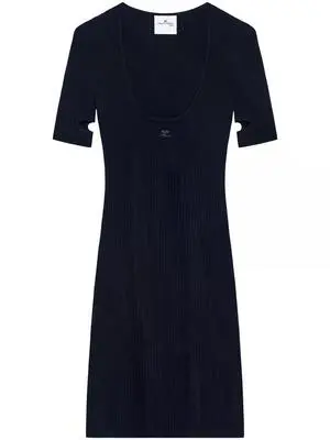 COURREGES Cut-out Mini Dress - Blue