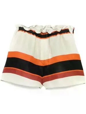 Raquel Diniz Bahia Striped Shorts - Neutrals