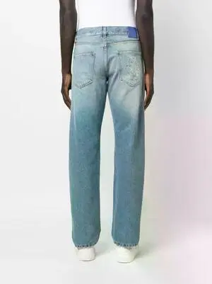 COUNTY OF MILAN Straight-leg Washed Denim Jeans