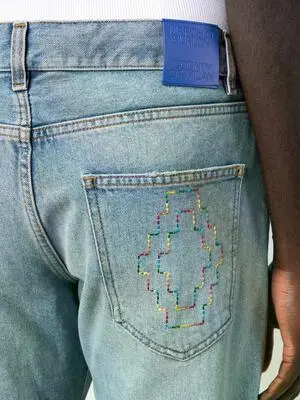 COUNTY OF MILAN Straight-leg Washed Denim Jeans