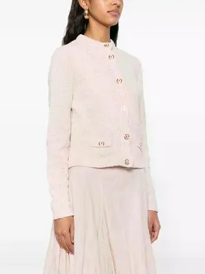 TWINSET Logo-button Cropped Cardigan