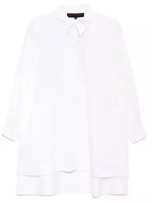 Martin Grant Cotton Shirt With High-low Hem