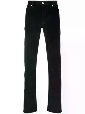 Brioni Straight-leg Cotton Trousers - Black