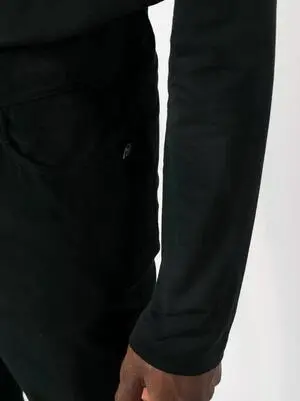 Brioni Straight-leg Cotton Trousers - Black