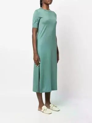 BARRIE Long Cashmere Dress With Side Slits