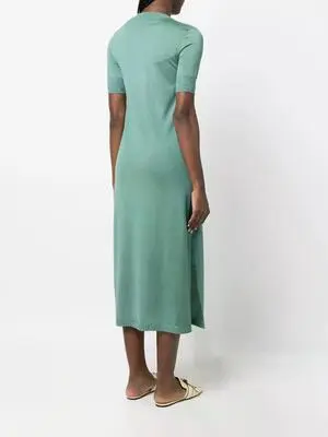 BARRIE Long Cashmere Dress With Side Slits