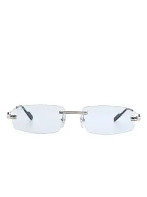 Cartier Rimless Sunglasses - Silver