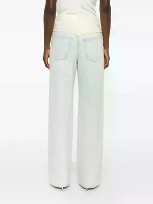 Givenchy 4g Liquid-button Tweed-panel Jeans