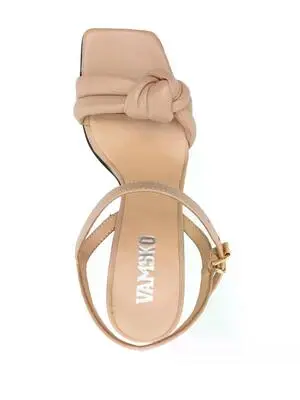 VAMSKO Eden 100mm Leather Sandals - Neutrals