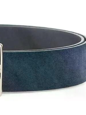 Orciani Metal Buckle Suede Belt - Blue