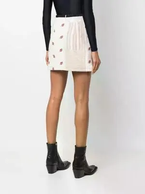 MARINE SERRE Patchwork Quilted Mini Skirt