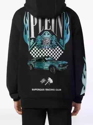 Philipp Plein Flame Racing Hoodie