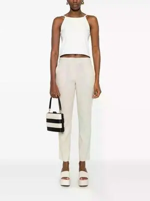 TWINSET Low-rise Trousers With Logo Plaque