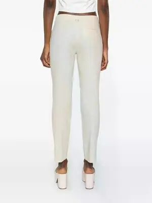 TWINSET Low-rise Trousers With Logo Plaque