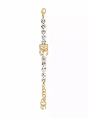 Dolce & Gabbana Dg Logo Crystal Rhinestones-embellished Bracelet