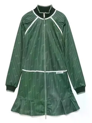 Gcds Pinstriped Zip-up Mini Dress