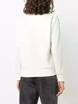 GOLDEN GOOSE Star-print Zipped Sweatshirt - Neutrals