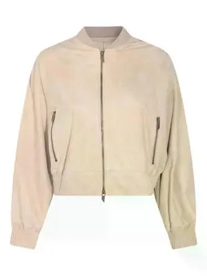 SALVATORE SANTORO Leather Bomber Jacket